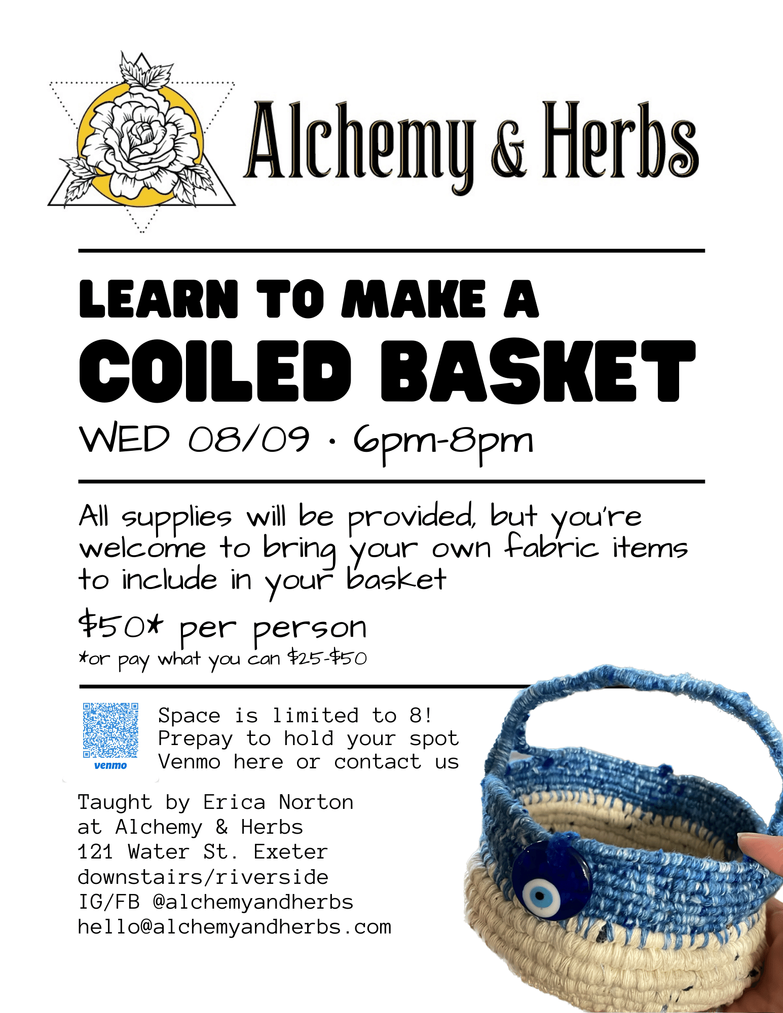 Learn to Make a Coiled Basket – Alchemy & Herbs
